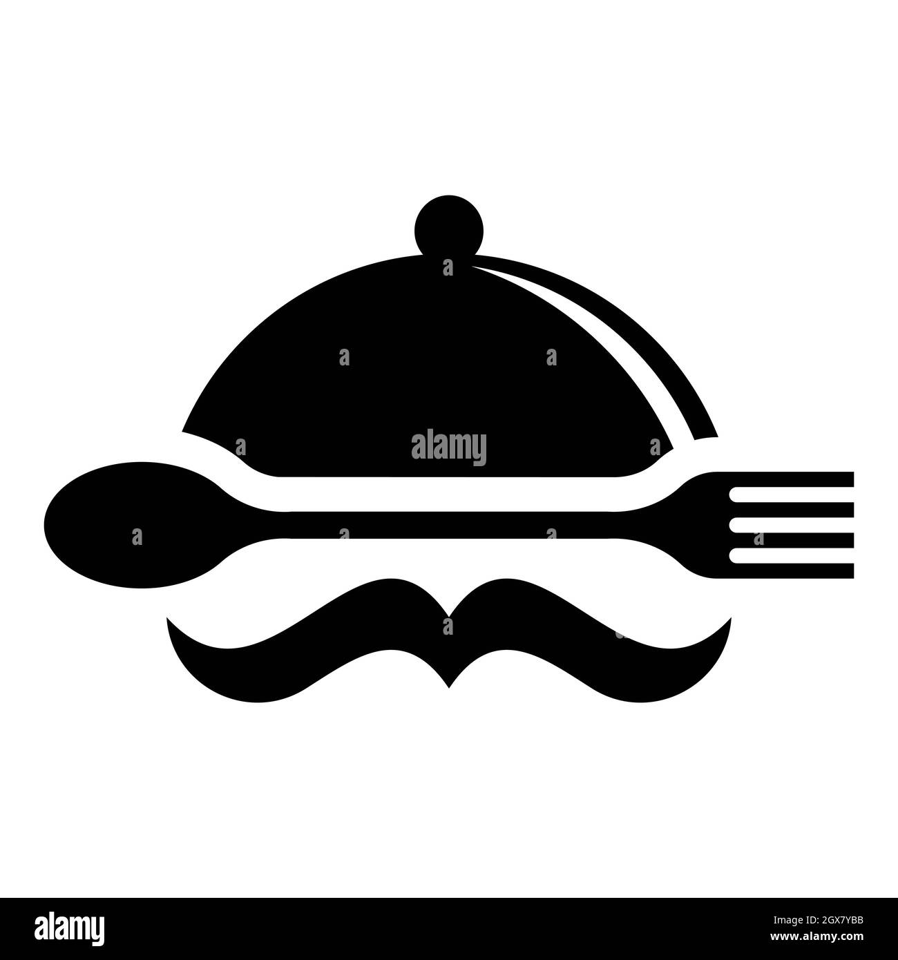 Food logo template vector icon design Stock Photo - Alamy