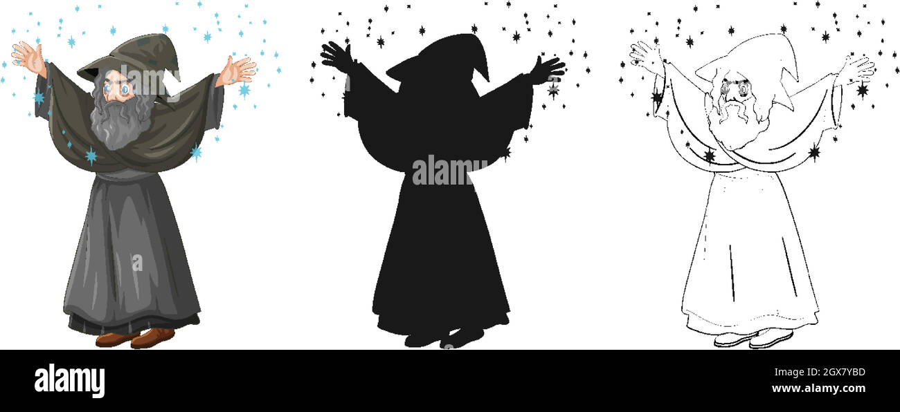 Wizard Clipart Outline