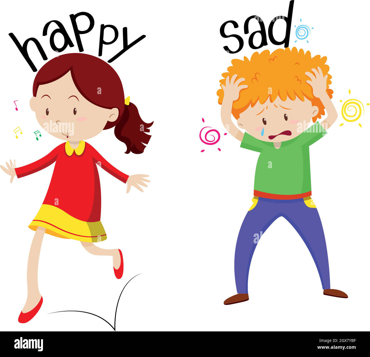 Clipart Happy Sad