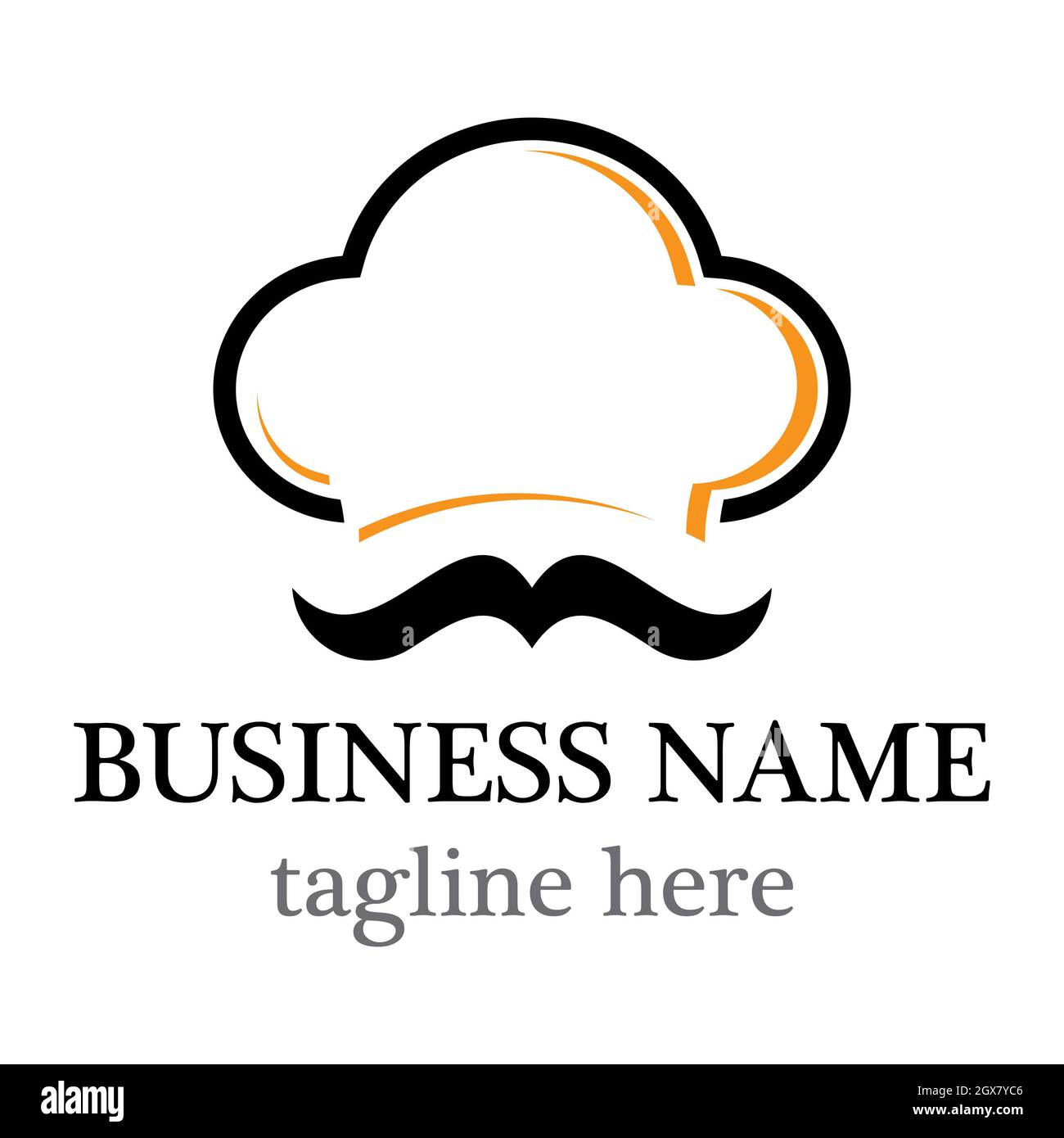 Isolated vector logo catering Cut Out Stock Images & Pictures - Alamy