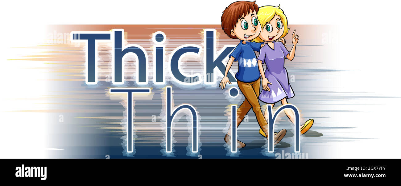 Thick and thin hi-res stock photography and images - Alamy