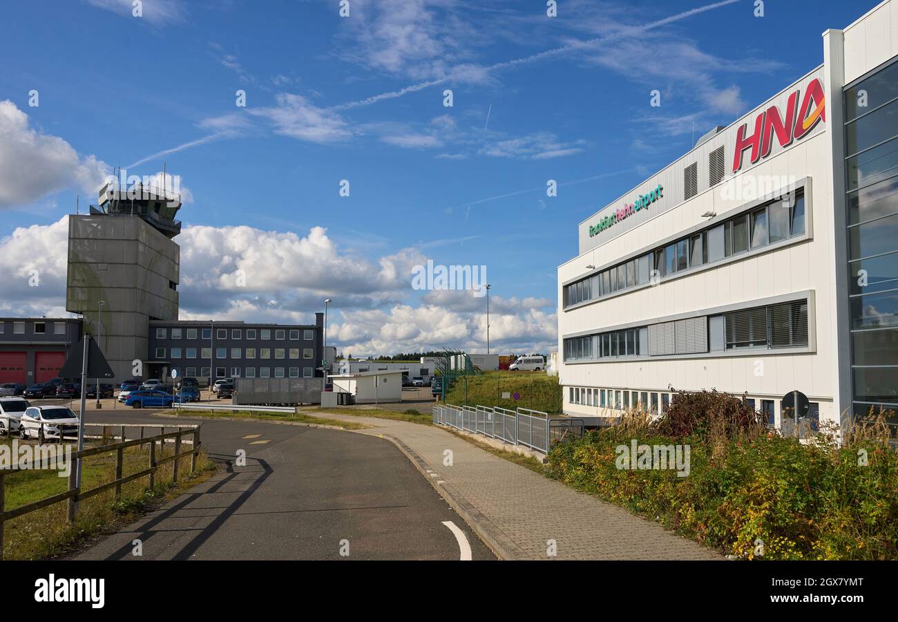Hahn, Germany. 04th Oct, 2021. The logo of the Chinese conglomerate HNA ...