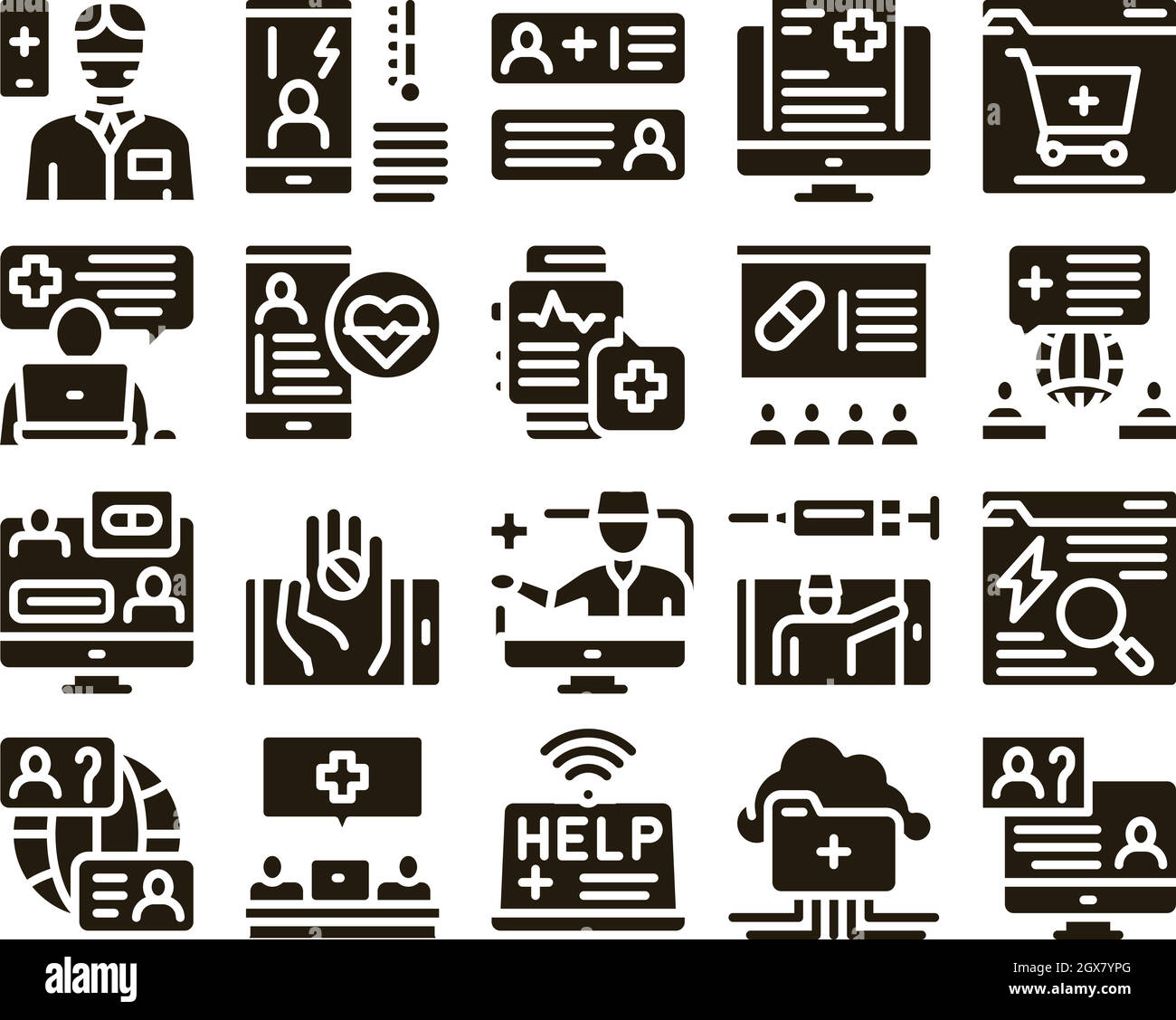 Doctor icon vector online Stock Vector Images - Alamy