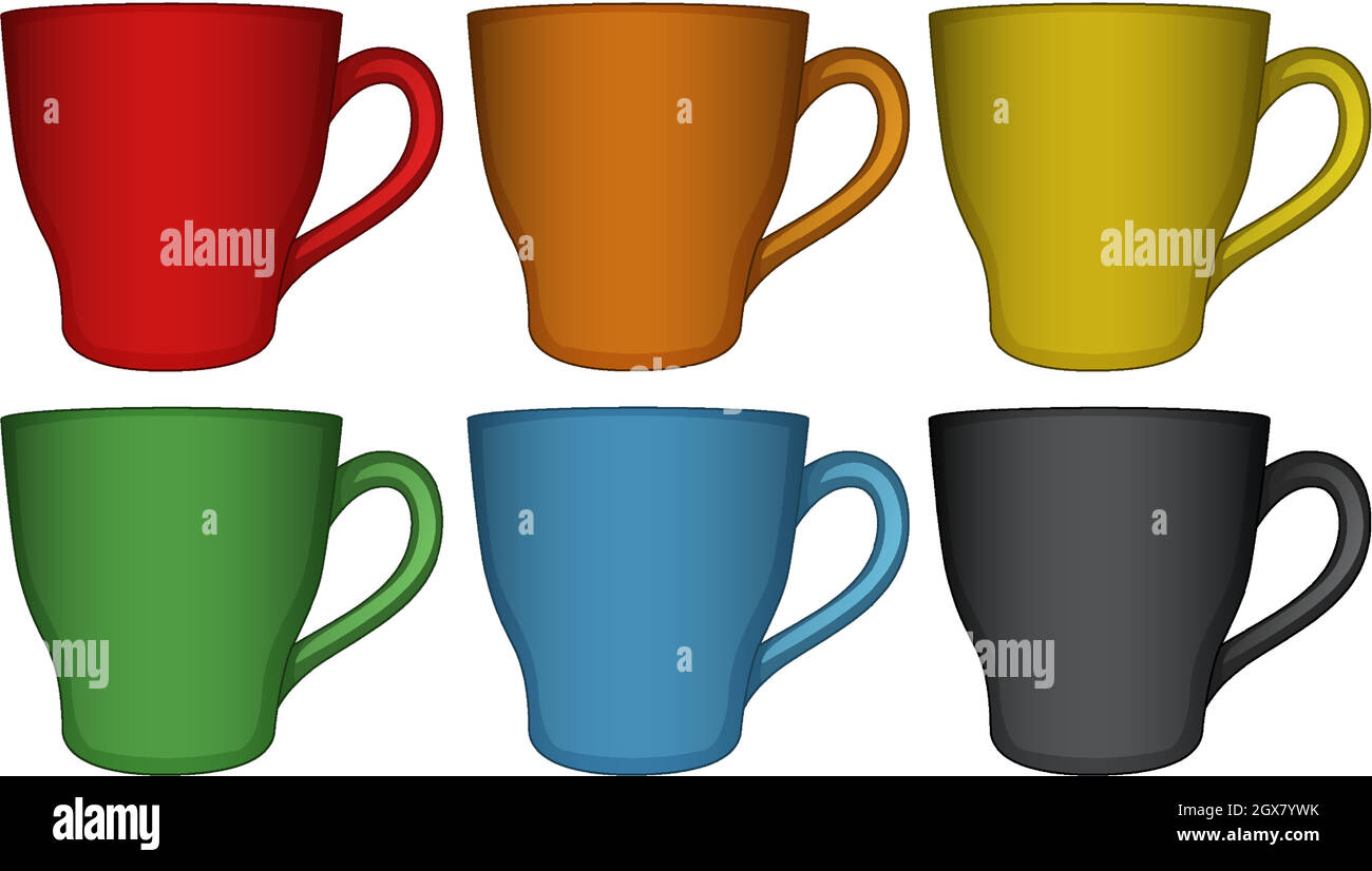 Plain cups Stock Vector Images - Alamy