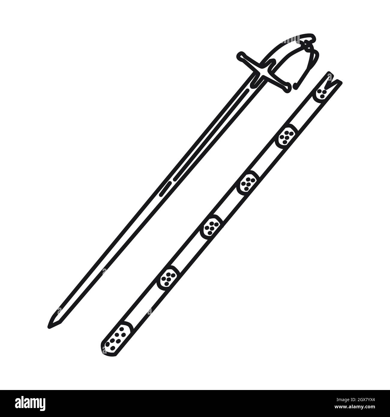 Al Qadib Prophet Muhammad historical sword Part of Muslim historical ...