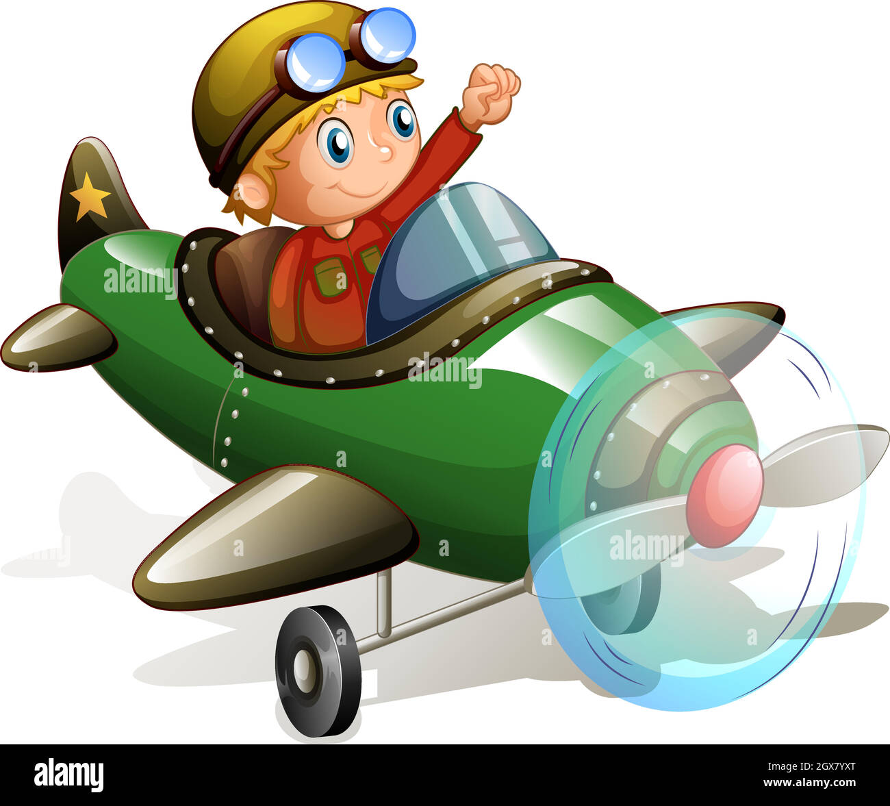 Plane and pilot Stock Vector Image & Art - Alamy