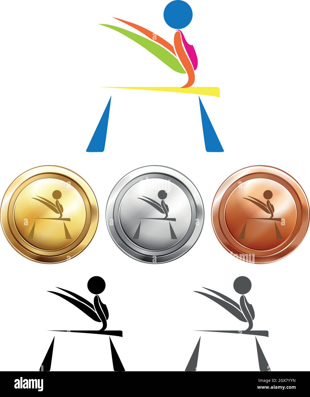 Different medals for balance bar Stock Vector Image & Art - Alamy