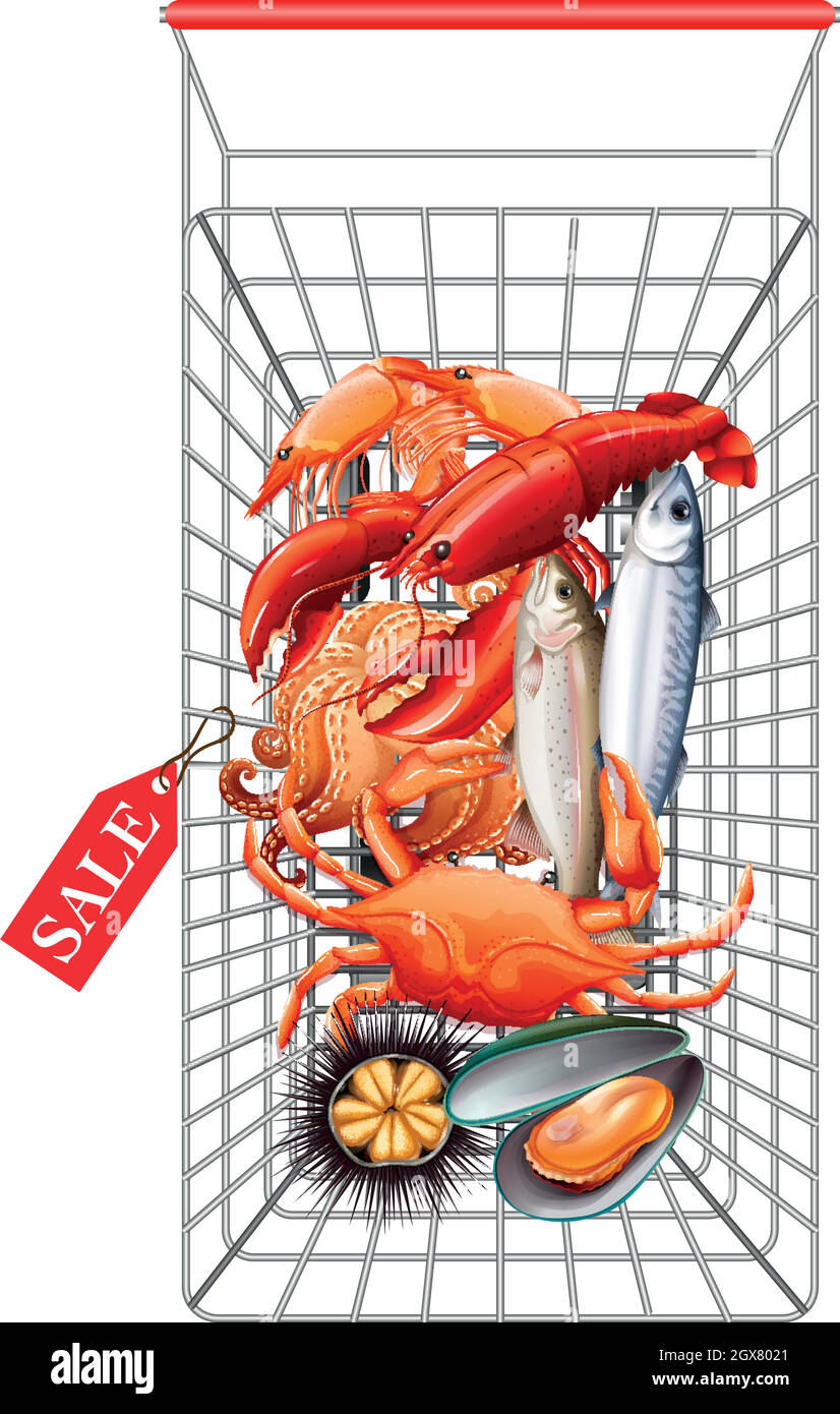 Shopping cart in white Stock Vector Images - Alamy