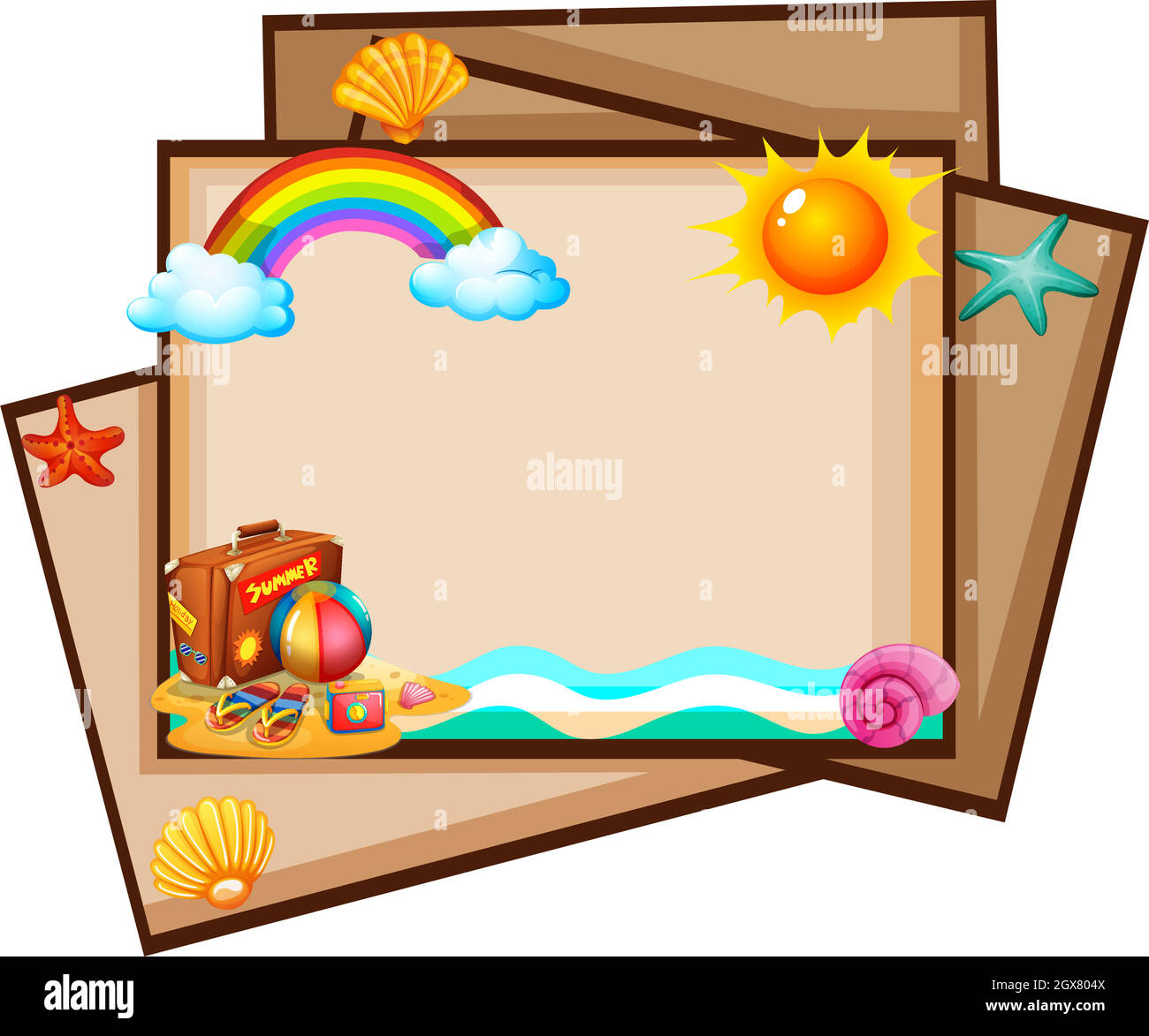 Blank sheets of paper Stock Vector Images - Alamy