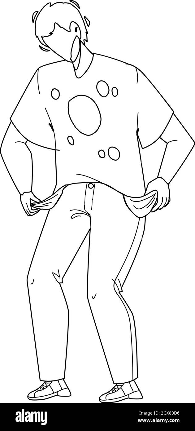 Man showing empty pocket Cut Out Stock Images & Pictures - Alamy