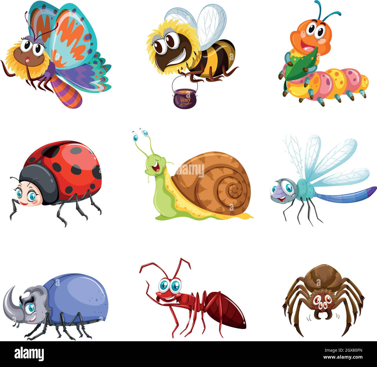 Different types of insects Stock Vector Image & Art - Alamy