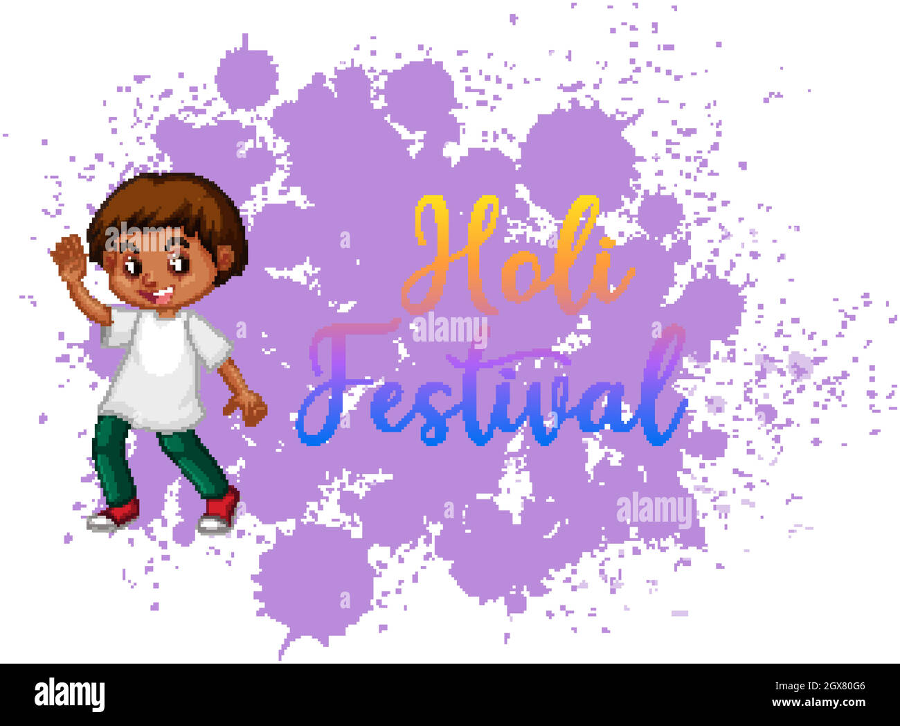 India holi children Cut Out Stock Images & Pictures - Alamy