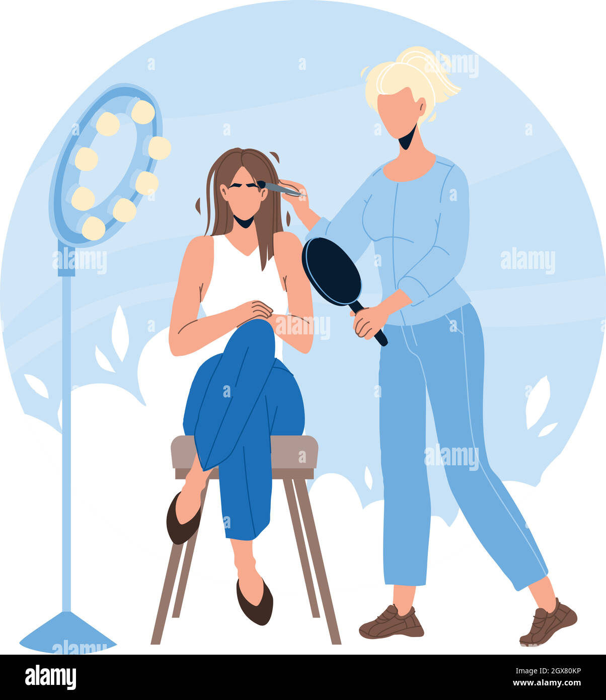 Client eyebrow Stock Vector Images - Alamy