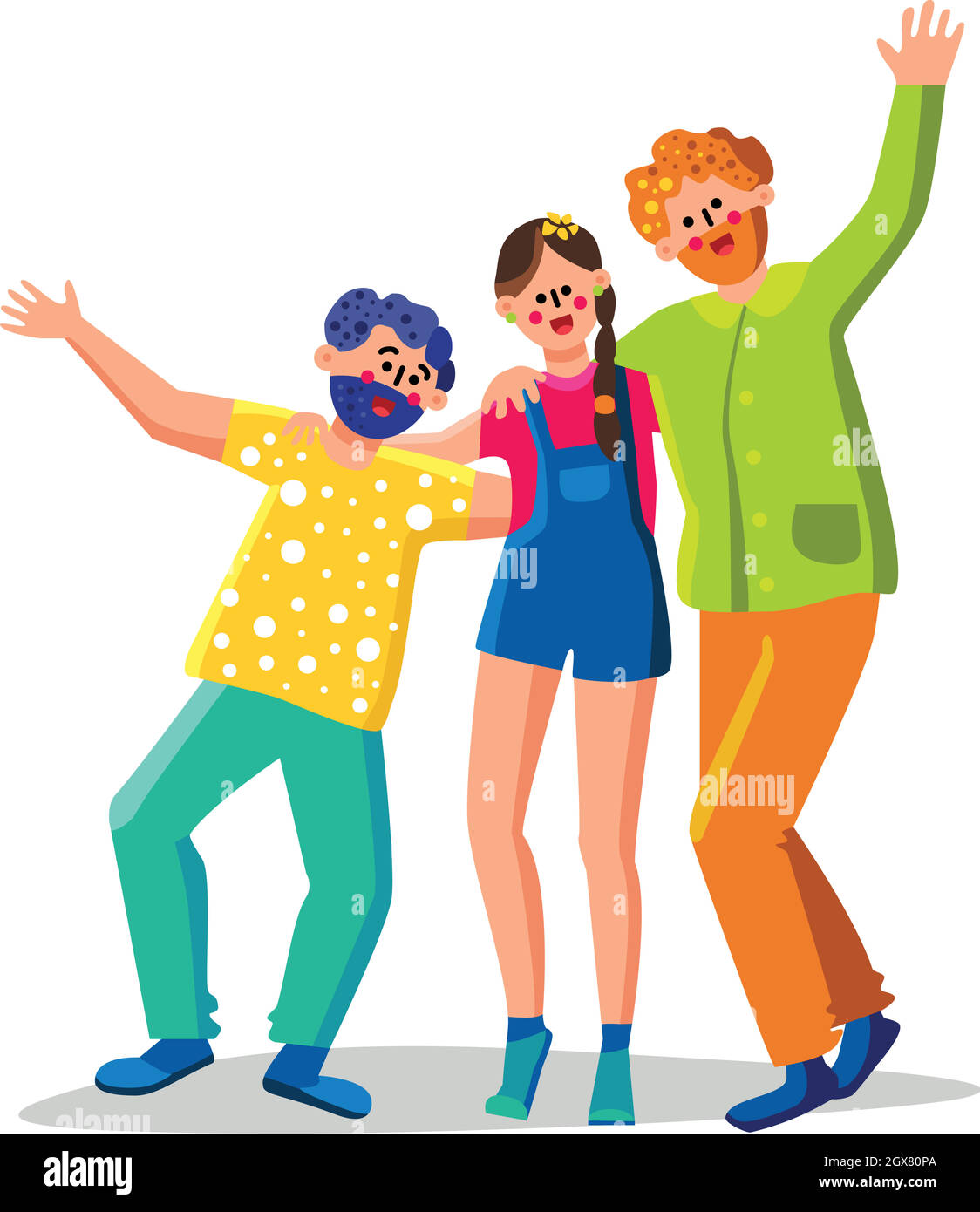 People Being Friendly Clipart