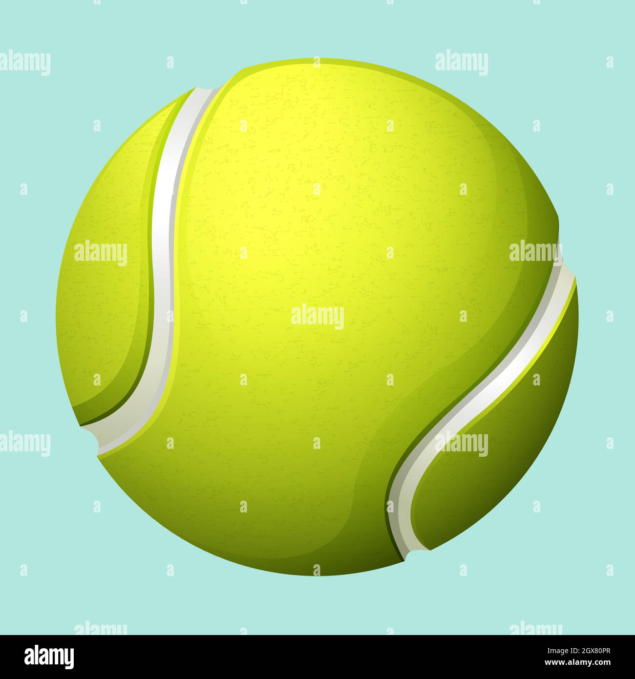 Tennis ball on green Stock Vector Image & Art - Alamy