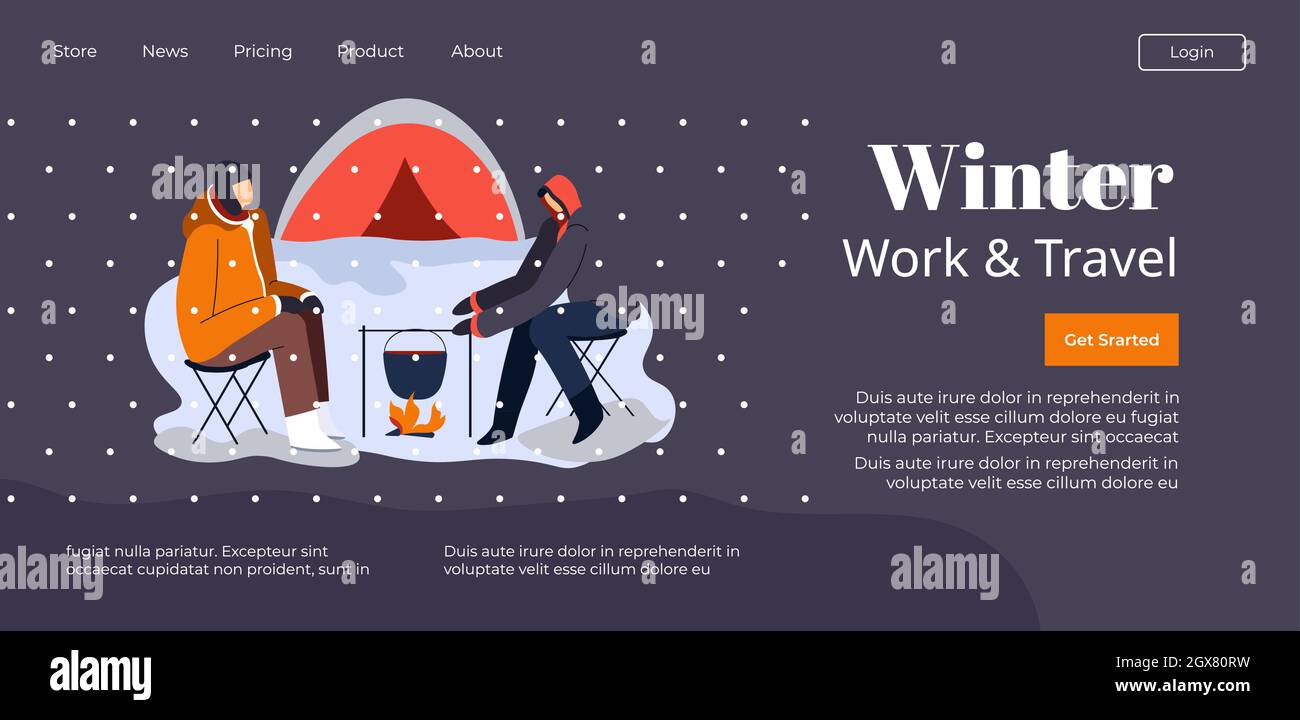 Camp fire program Stock Vector Images - Alamy