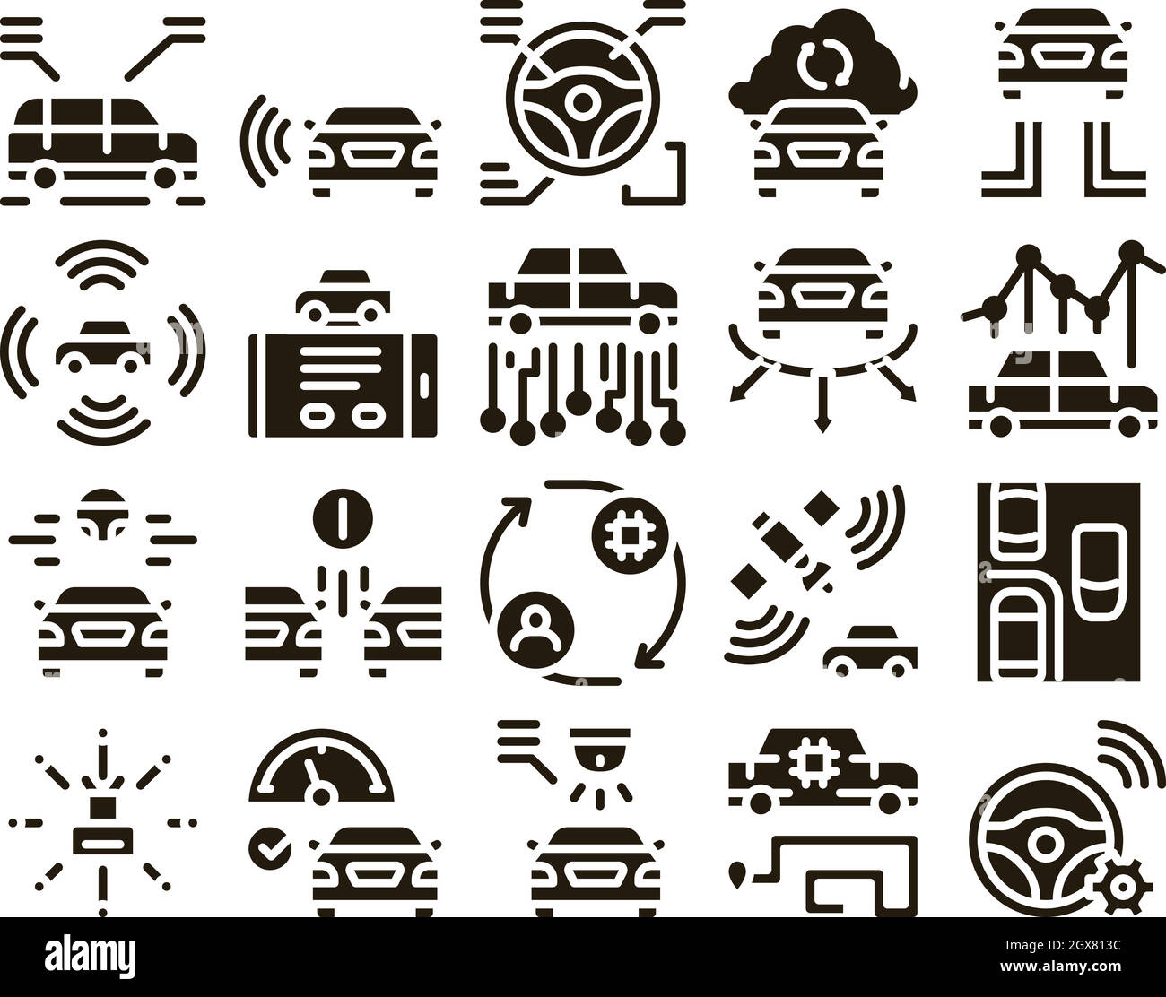 Car parking technology Stock Vector Images - Alamy