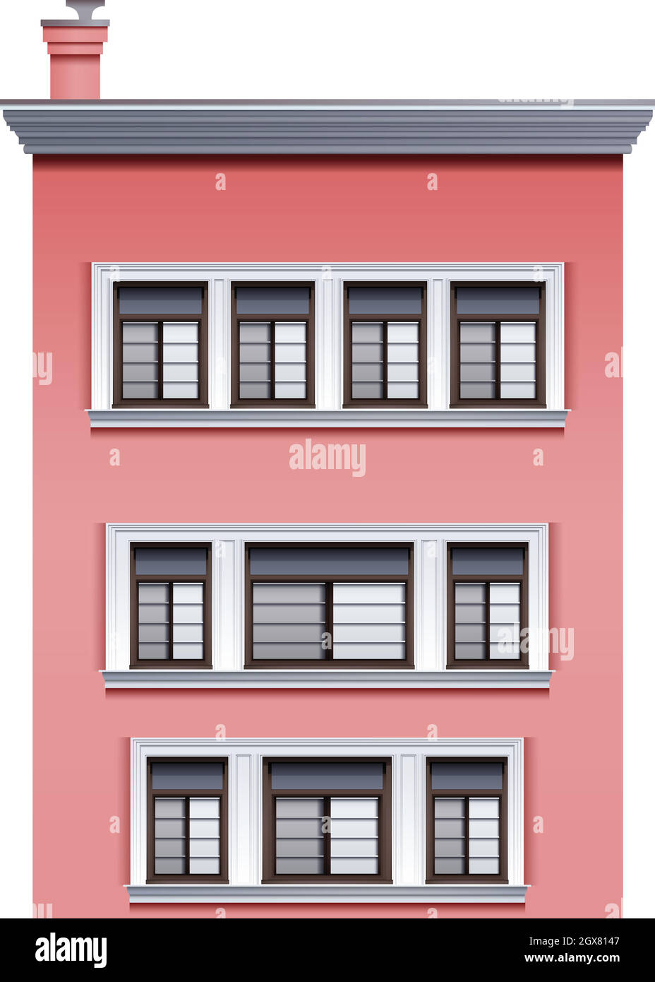 A tall pink building Stock Vector Image & Art - Alamy