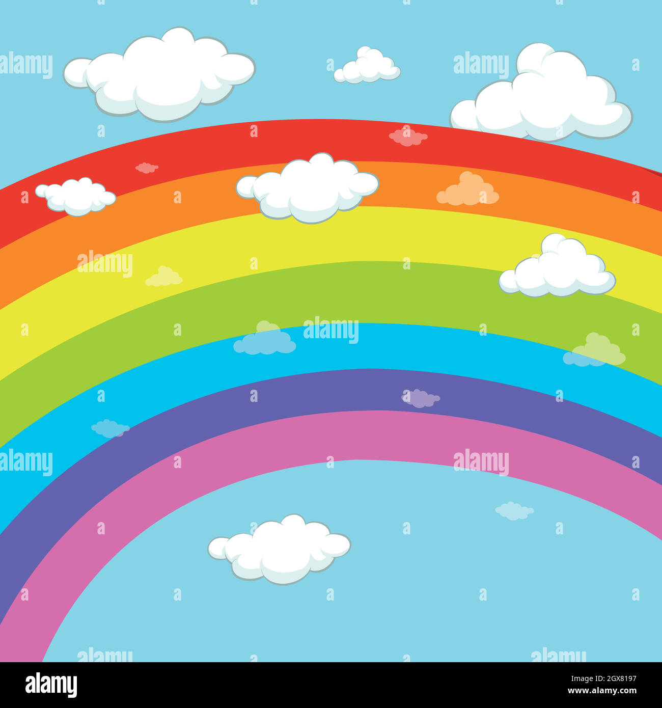 Blue Sky Wallpaper Rainbow