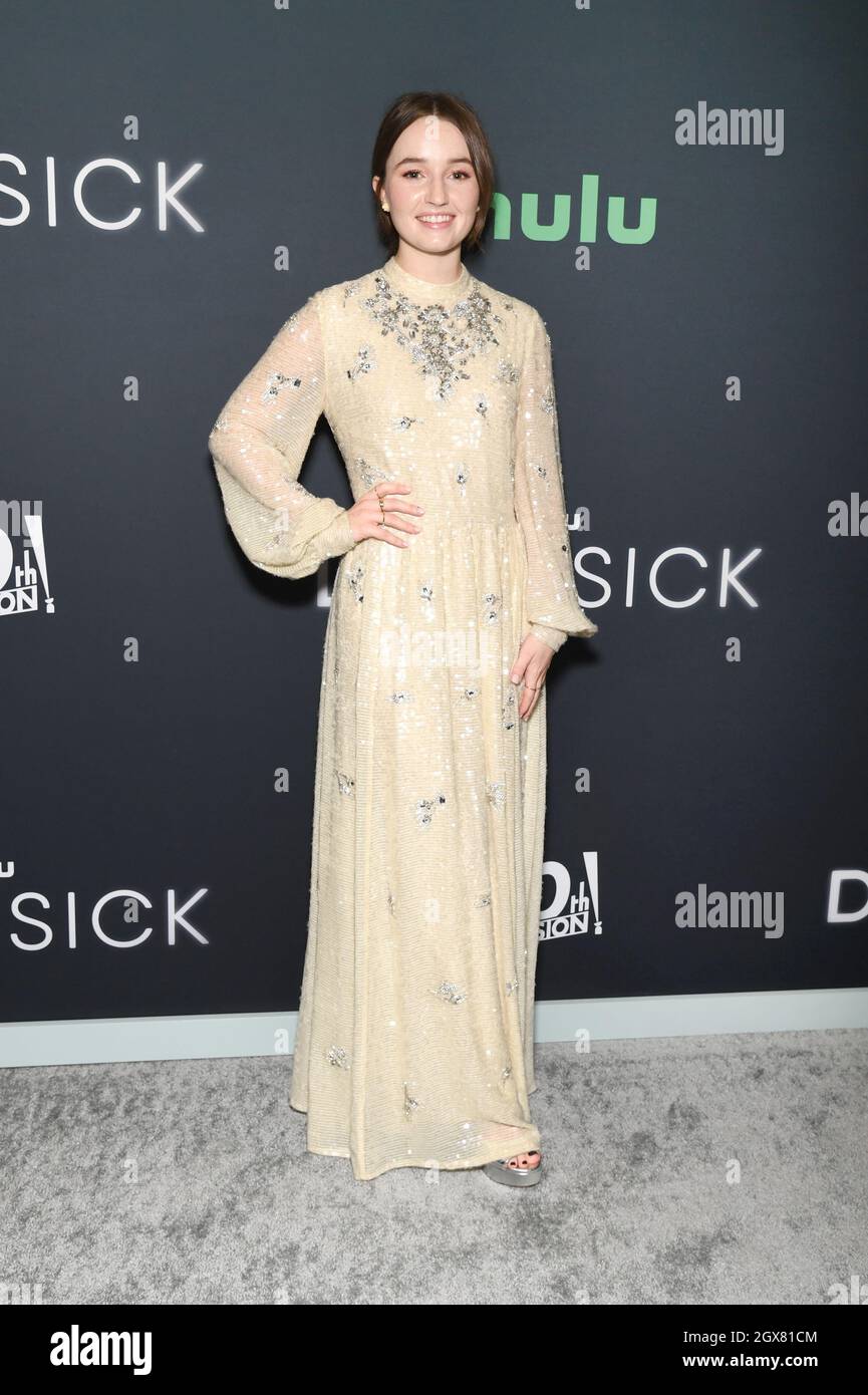 New York, USA. 04th Oct, 2021. Actress Kaitlyn Dever attends the Hulu ...