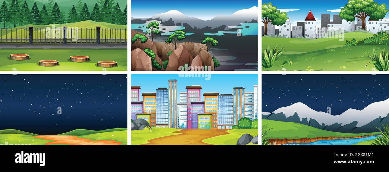 Set of different backgrounds Stock Vector Image & Art - Alamy