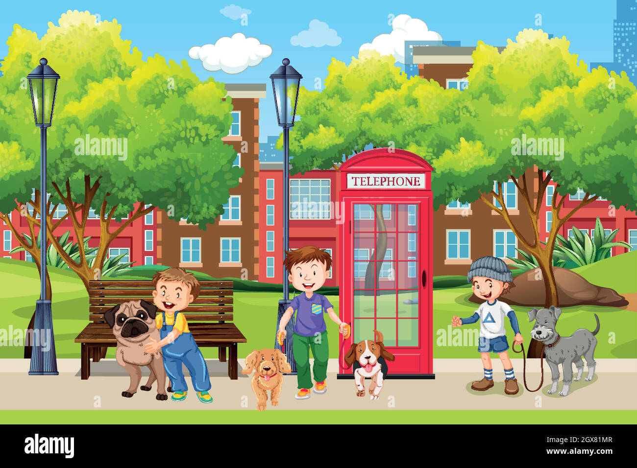 Happy playing boy Stock Vector Images - Alamy