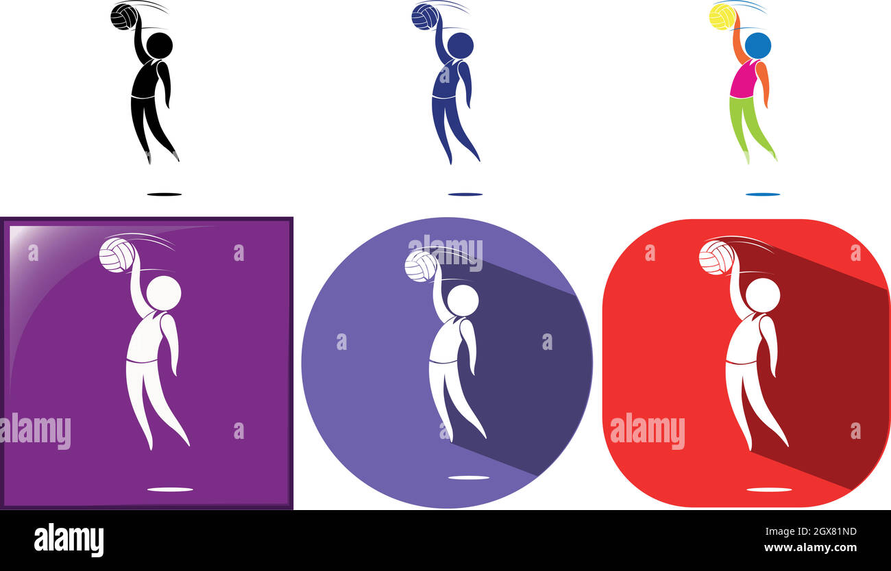 Handball icon in three icon designs Stock Vector Image & Art - Alamy