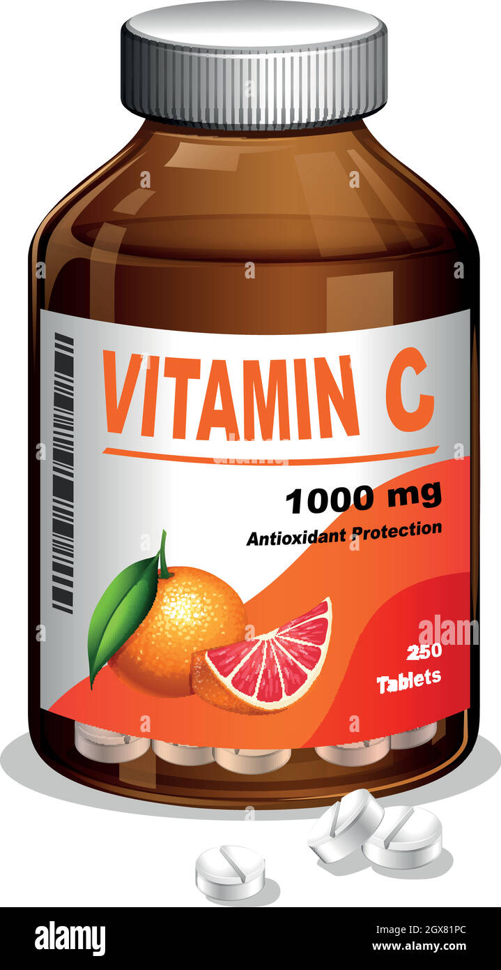 Vitamin bottle clipart hi-res stock photography and images - Alamy