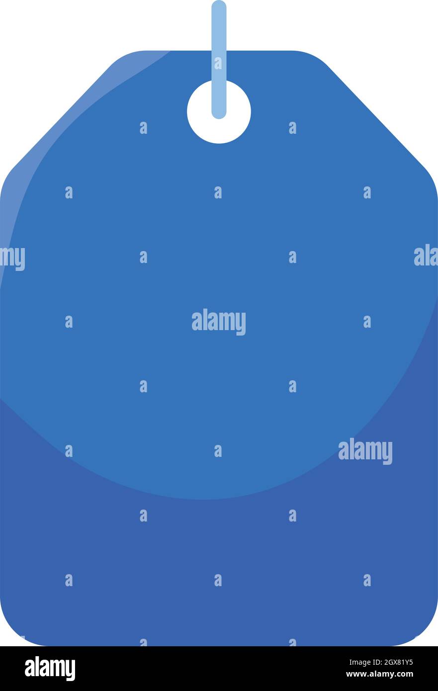 blue price tag on white background Stock Vector Image & Art - Alamy