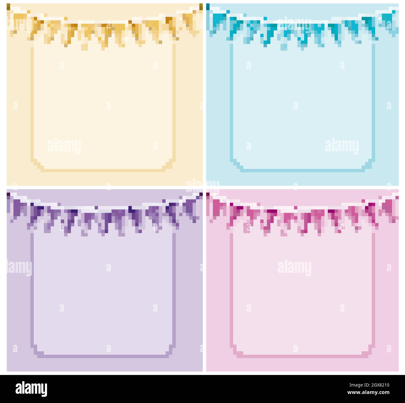 Background template with frame and flags Stock Vector Image & Art - Alamy