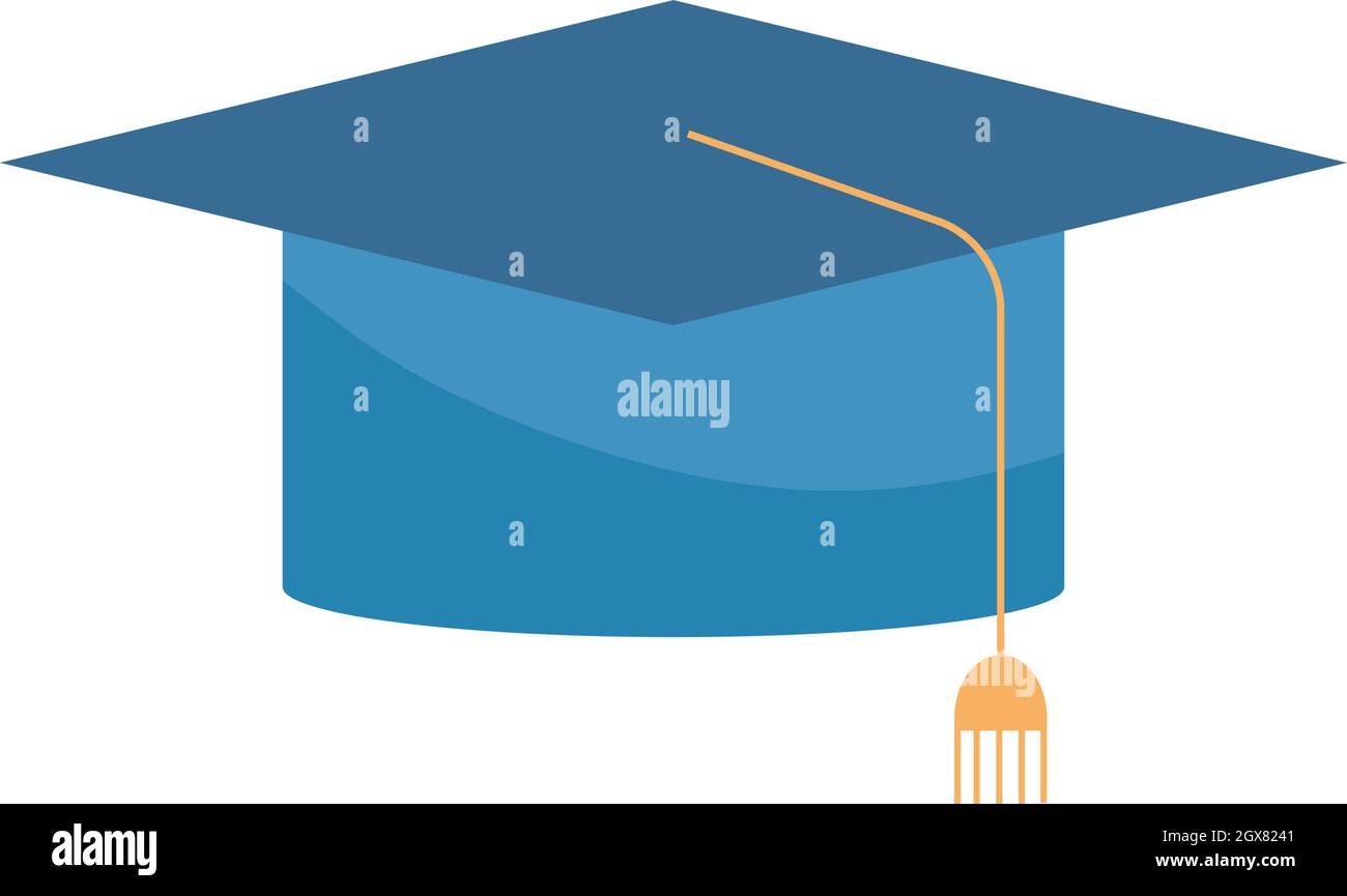 graduation cap icon on white background Stock Vector Image & Art - Alamy