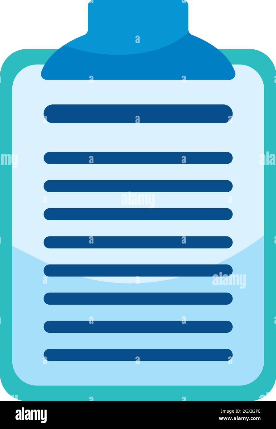 clipboard with document page design Stock Vector Image & Art - Alamy