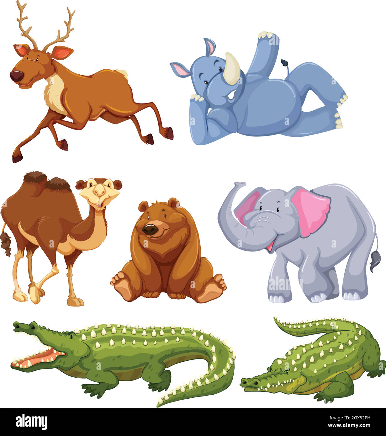 Set of different animals Stock Vector Image & Art - Alamy