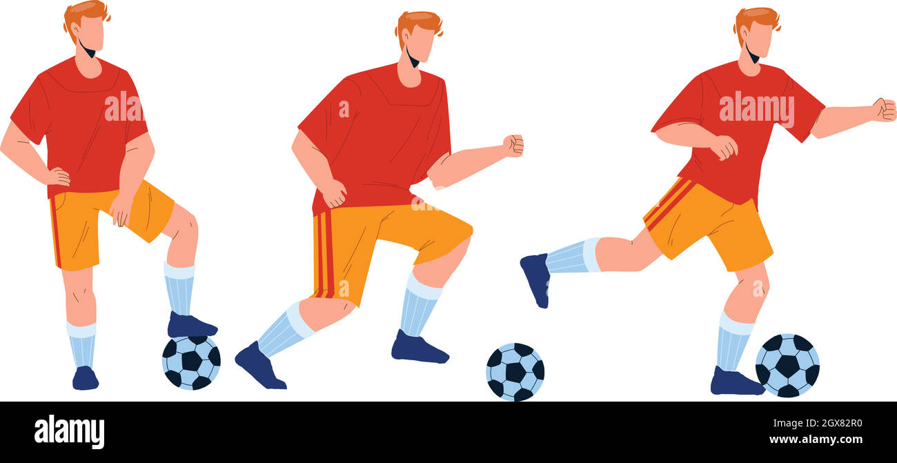 Vector football player hi-res stock photography and images - Alamy