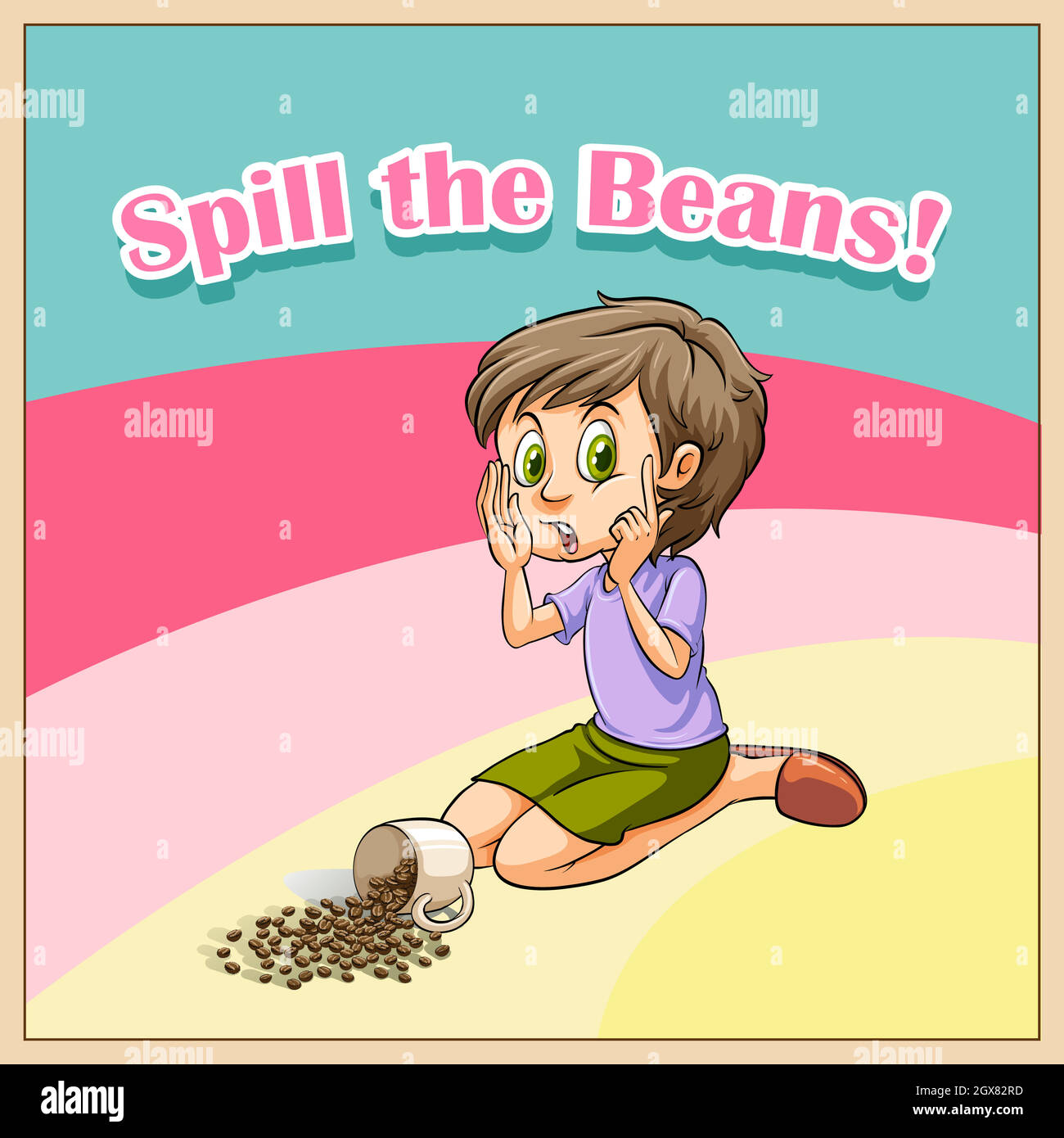 Sitting bean Stock Vector Images - Alamy