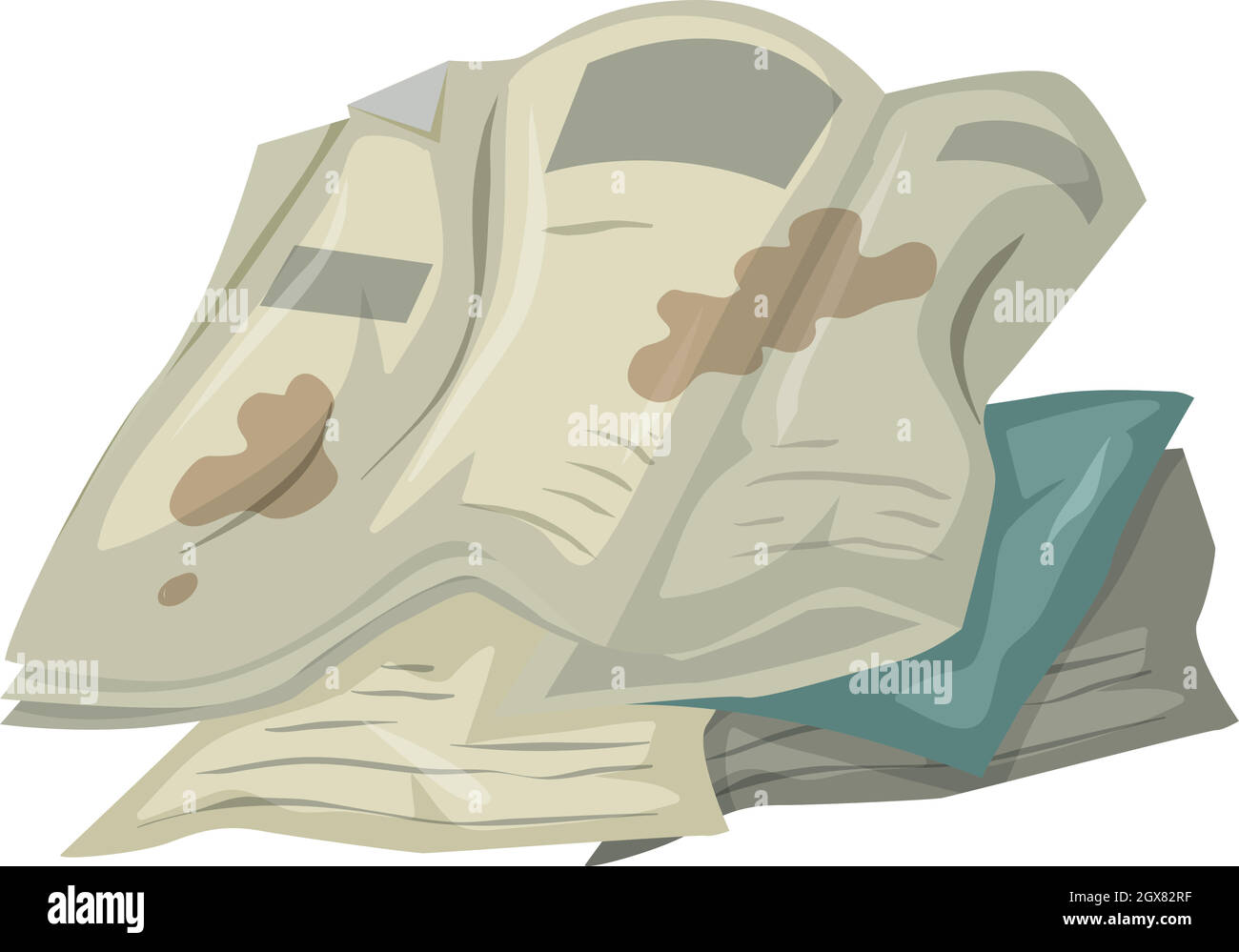 Garbage pile on dirty Stock Vector Images - Alamy