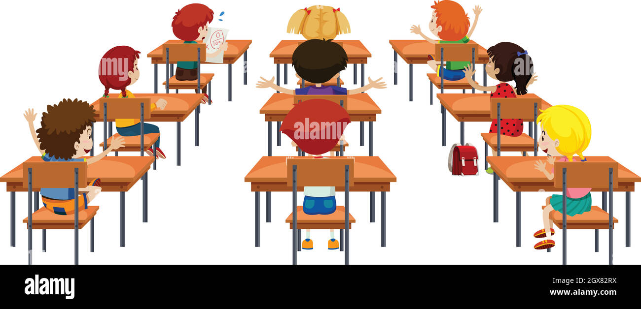 Student girl studying school Cut Out Stock Images & Pictures - Alamy