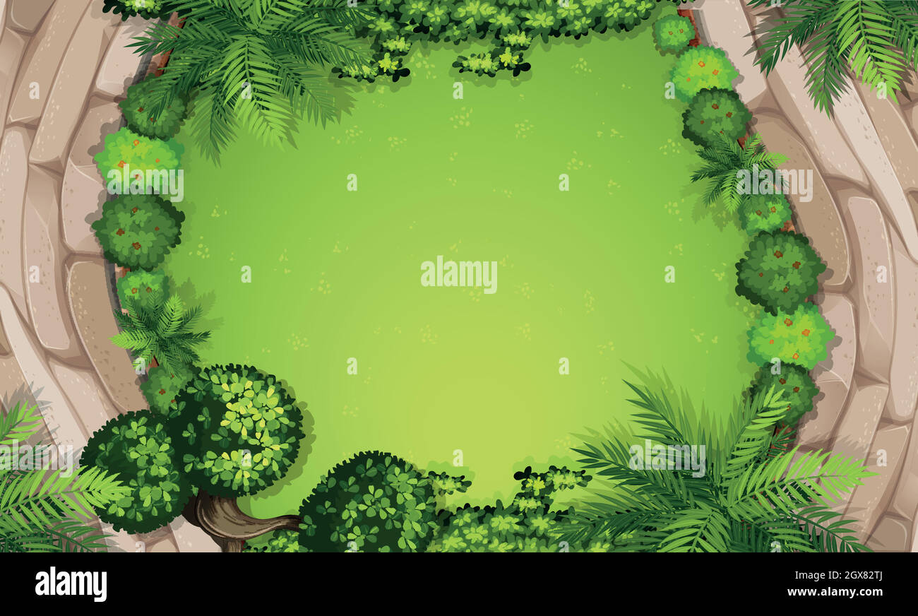 Garden design aerial view hi-res stock photography and images - Alamy