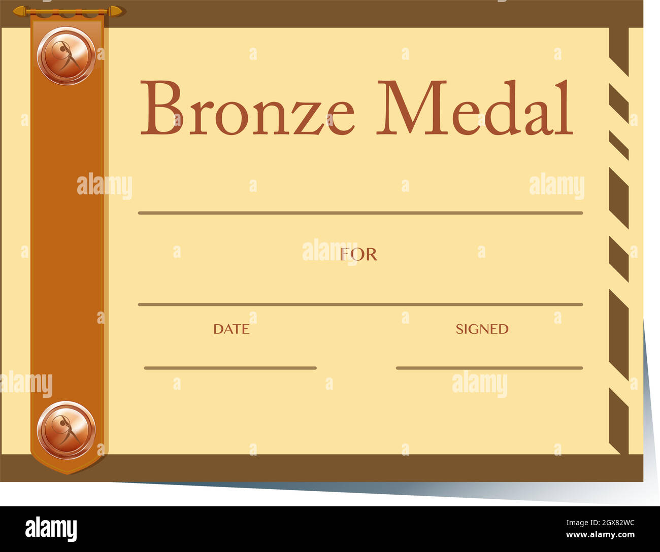 Bronze Certificate Template