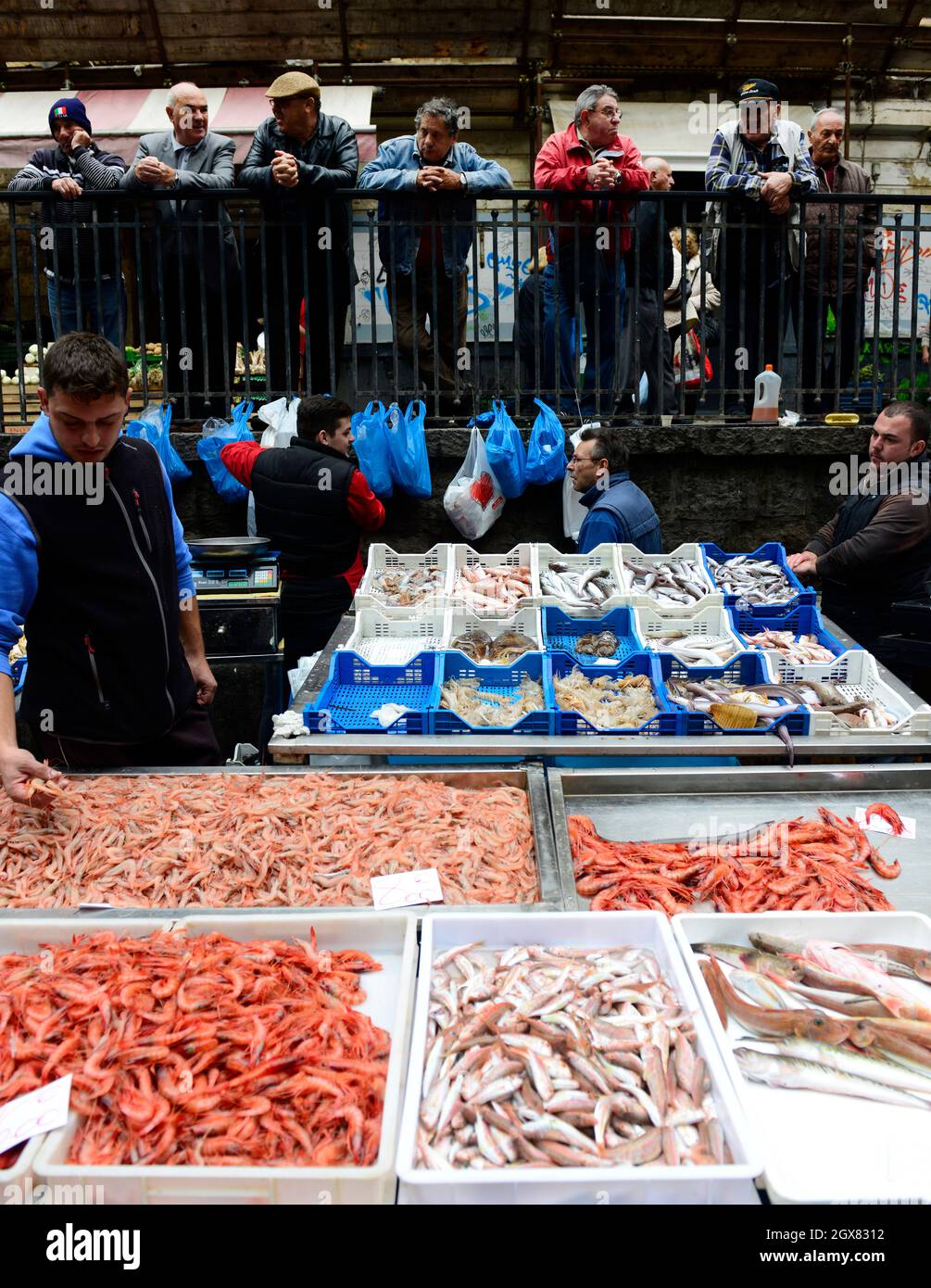 The colorful morning fish market in Catania, Italy Stock Photo - Alamy