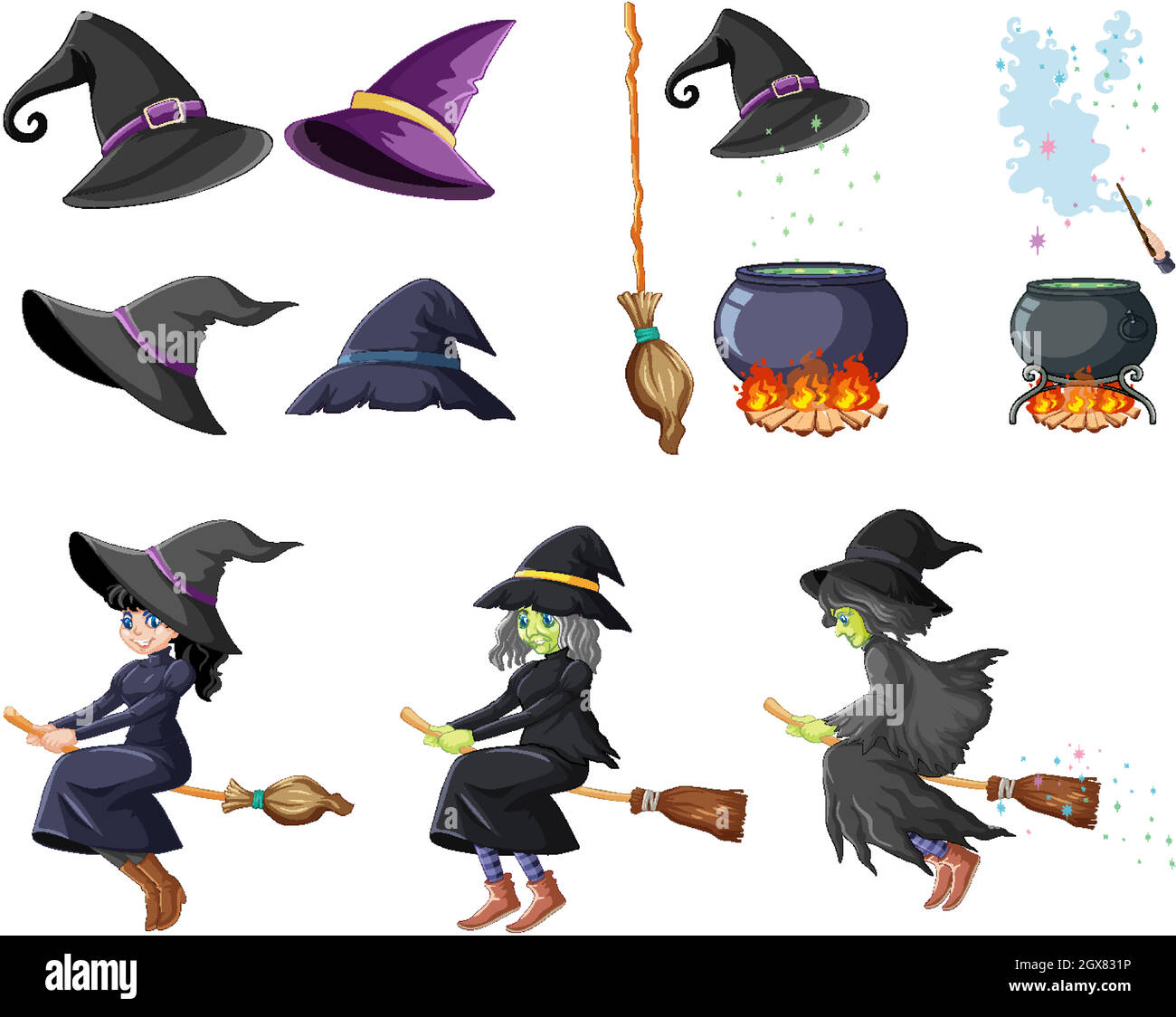 Wizard cartoon hi-res stock photography and images - Alamy
