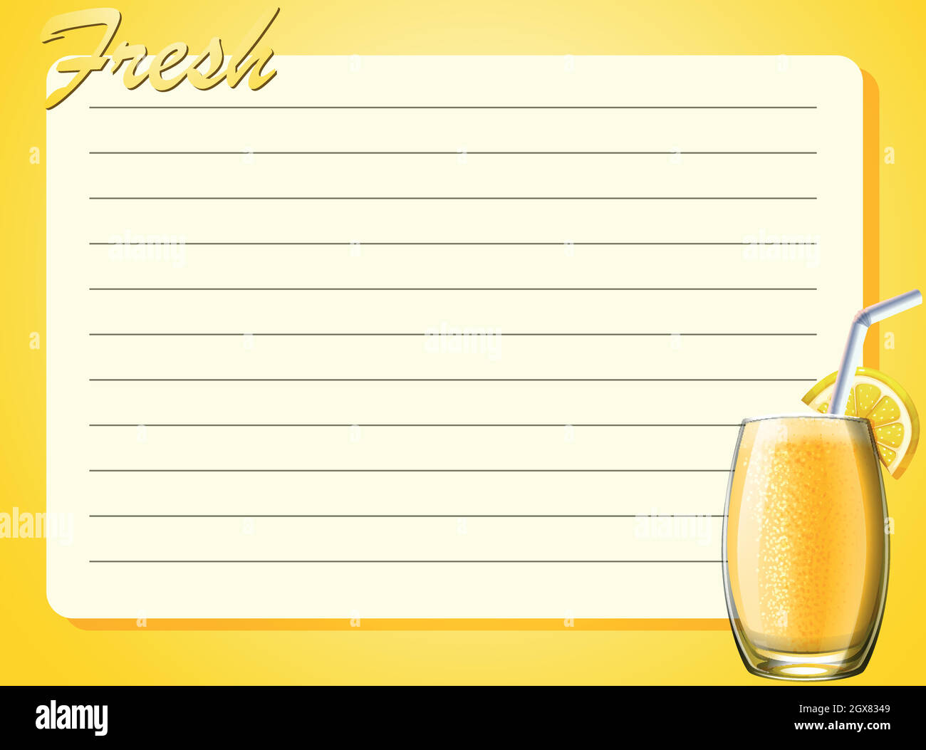 Fresh lemon graphic line Stock Vector Images - Alamy
