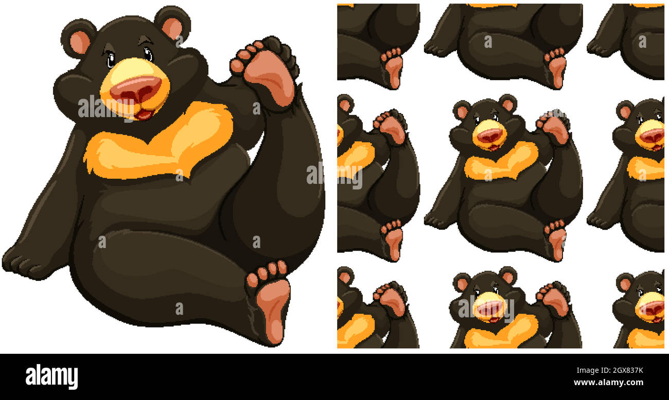 Seamless pattern and single object isolated on white Stock Vector Image ...