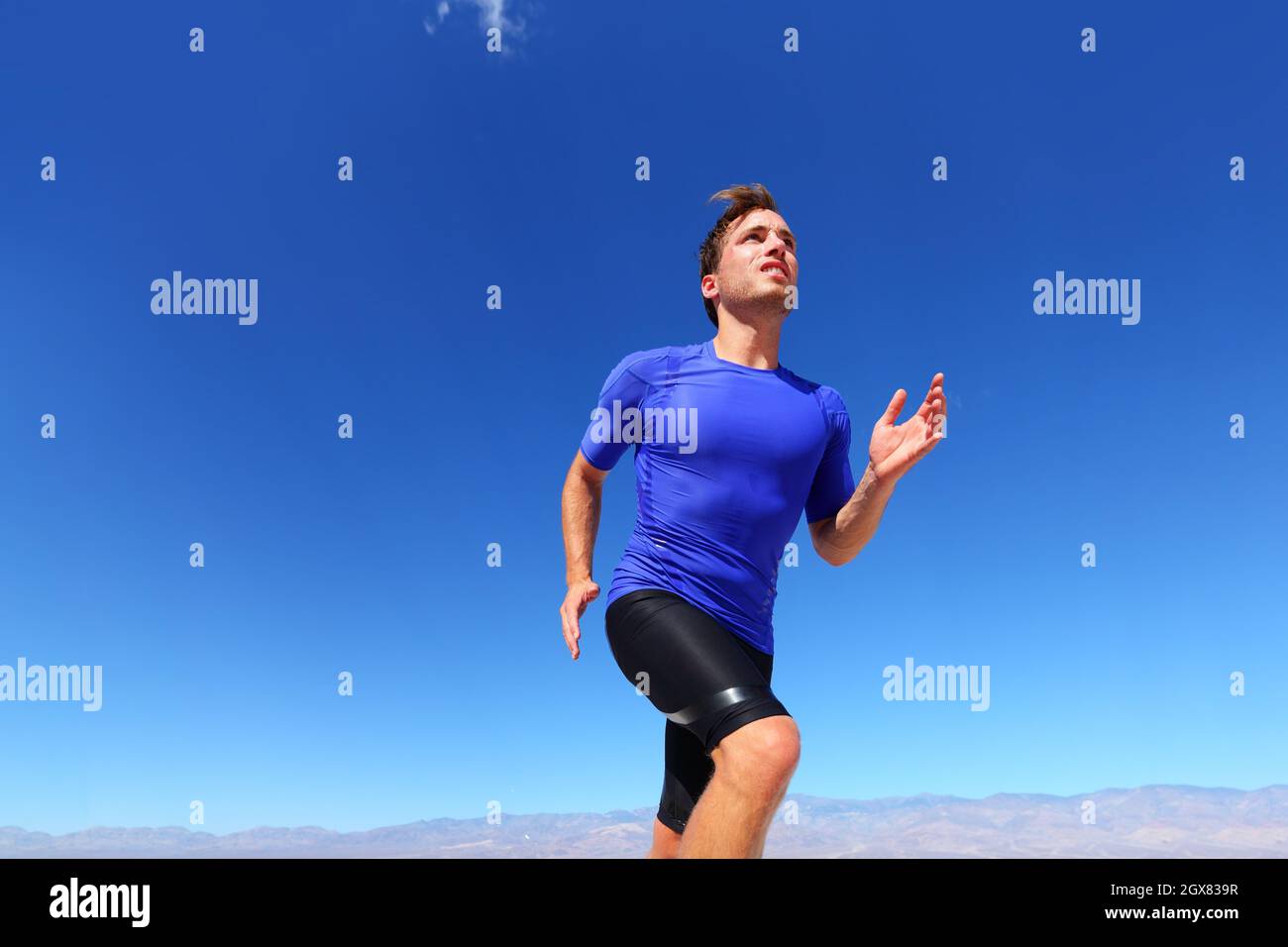 Trail runner sweating hi-res stock photography and images - Alamy