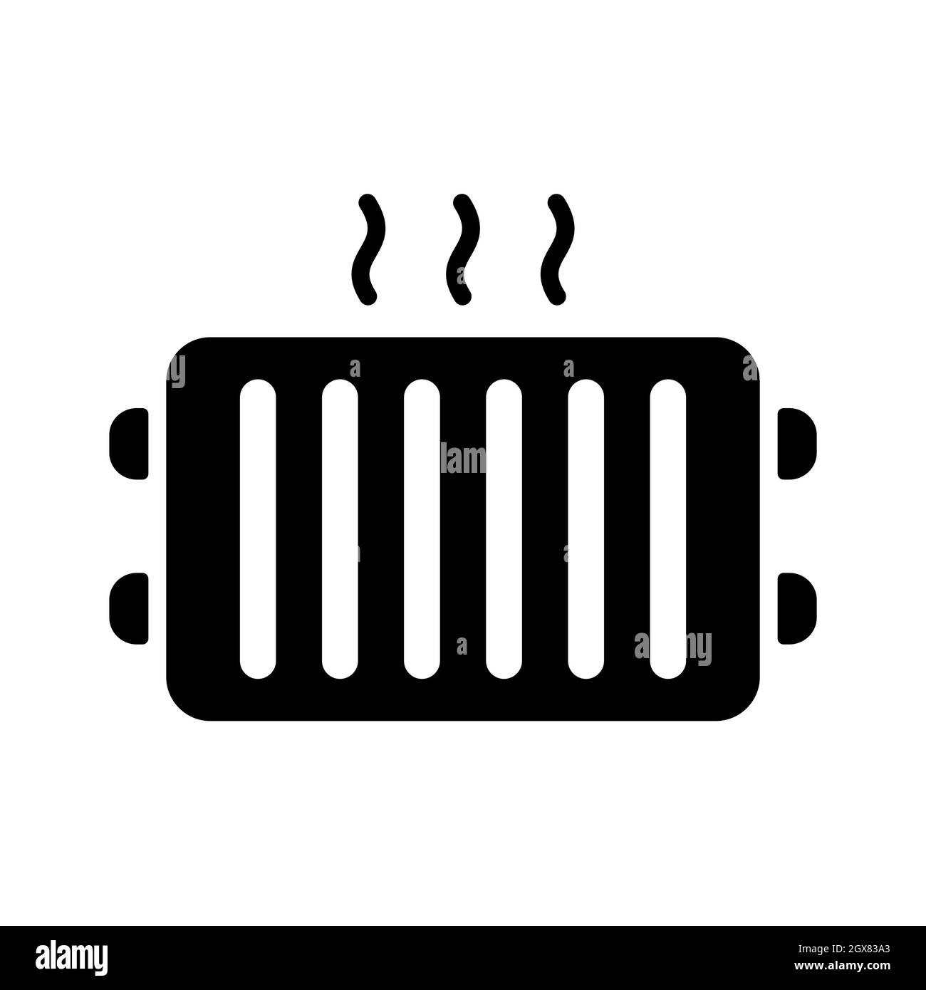 Radiator, heater vector flat glyph icon. Construction, repair Stock ...