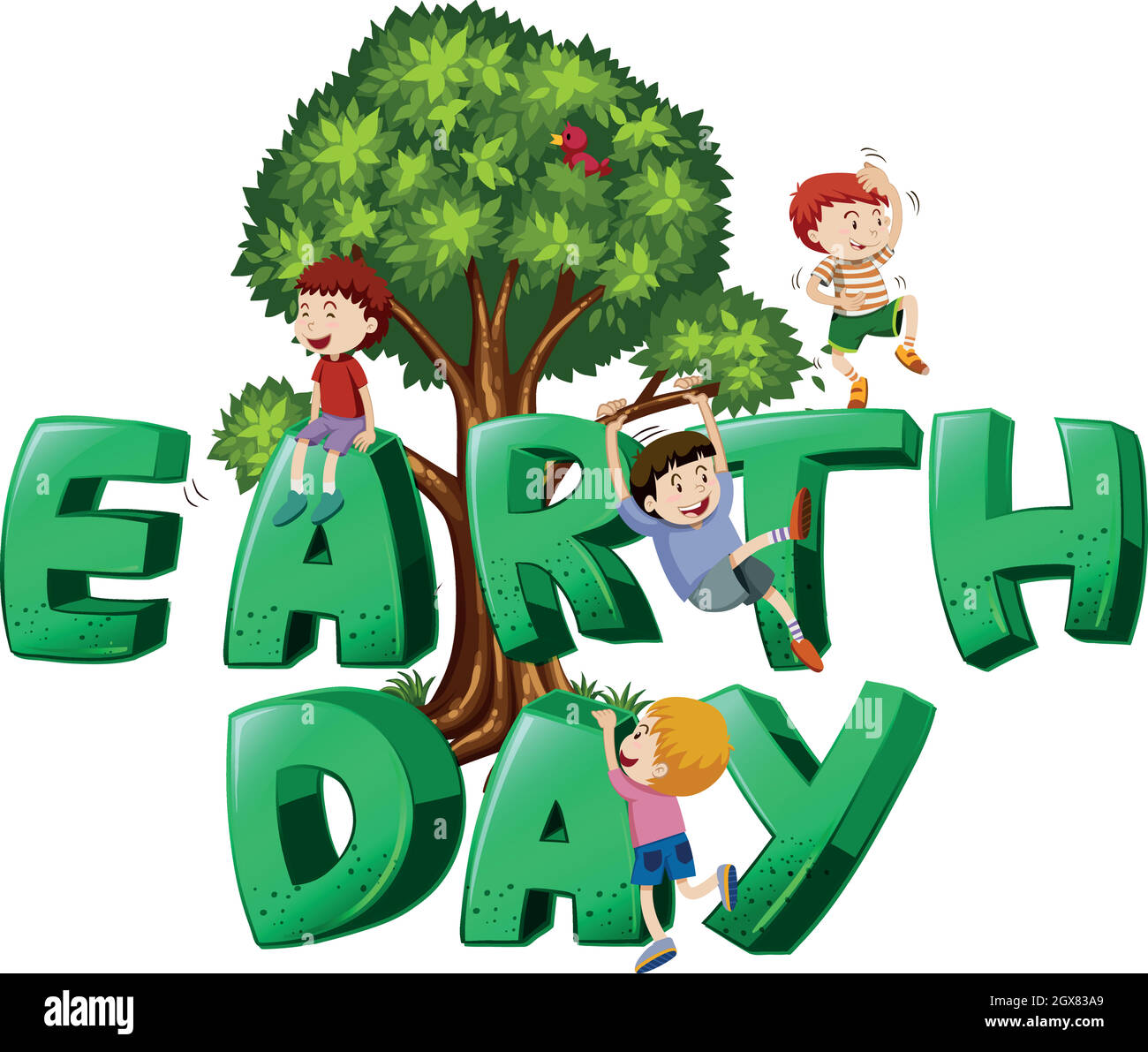 Font design with word earth day Stock Vector Image & Art - Alamy