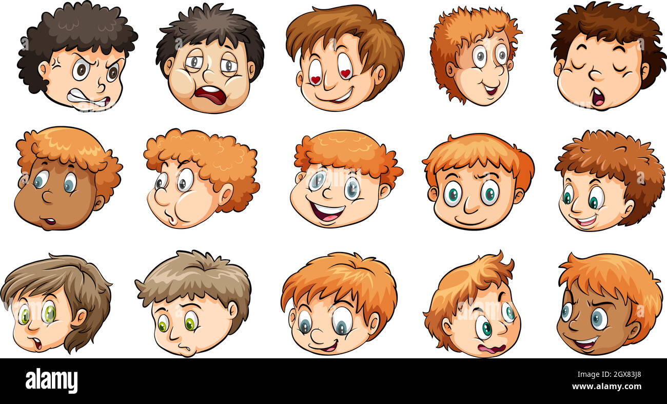 Series heads Stock Vector Images - Alamy