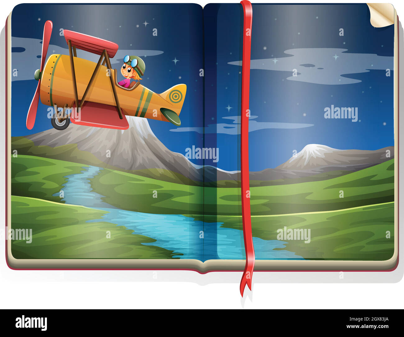 Reading in aircraft Stock Vector Images - Alamy