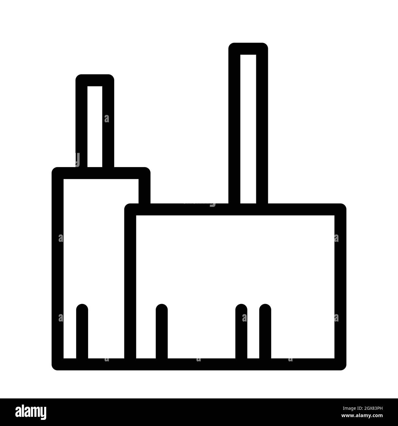House vector icon. Building silhouette black outline symbol. Isolated ...