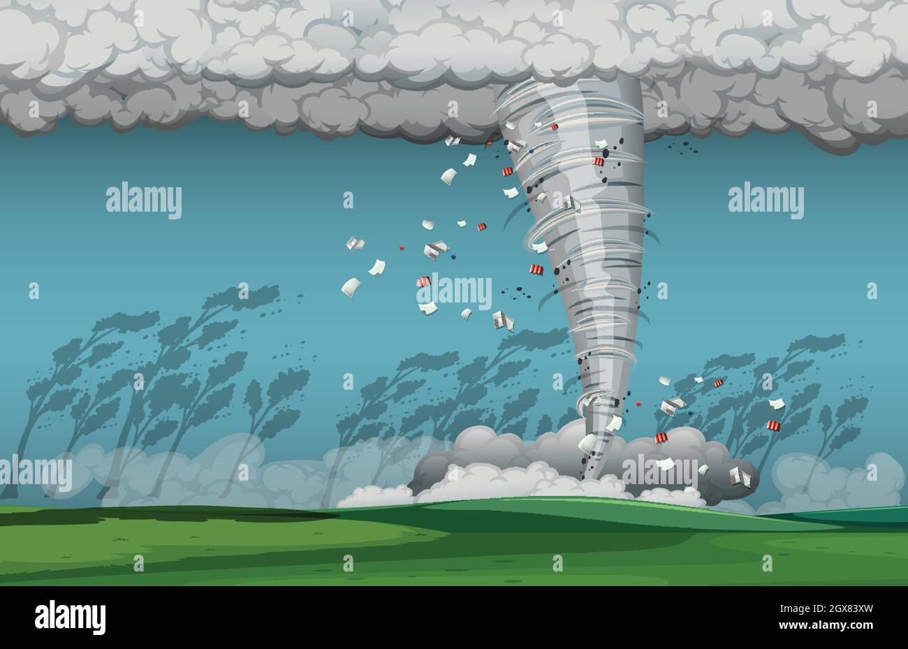 A cyclone in nature Stock Vector Image & Art - Alamy